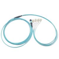 China OM3 Multimode Patch Cord , MTP To LC Uniboot Duplex Fiber Optic Cable For Data Centers for sale