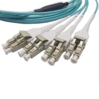 China OM3 Multimode Patch Cord , MTP To LC Uniboot Duplex Fiber Optic Cable For Data Centers for sale