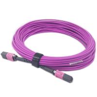 China OFNR OM4 23M MPO Patch Cable High Tensile Strength For Data Center System for sale
