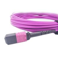 China OFNR OM4 23M MPO Patch Cable High Tensile Strength For Data Center System for sale