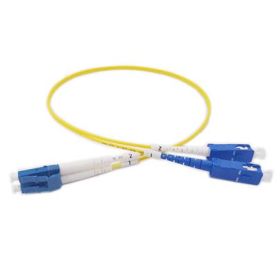 China Flame Retardant SC LC Fiber Optic Patch Cord For Ftth Lightweight Durable for sale