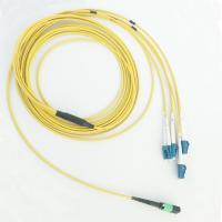 China Single Mode 3.0mm Fan Out Cable , Duplex Mpo To Lc Cable LSZH Material for sale