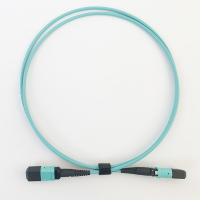 China Nissin Om3 MPO Patch Cable 8 Cores Crush Resistance For Telecommunication Network for sale