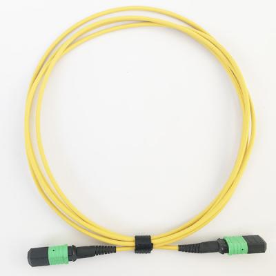 China Yellow Single Mode Patch Cord , 1.5M Standard Loss Mpo Fiber Optic Patch Cord for sale