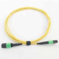 China Yellow Single Mode Patch Cord , 1.5M Standard Loss Mpo Fiber Optic Patch Cord for sale