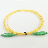 China APC Polish Fiber Optic Patch Cord Sc Sc Green Short Boot 2.0mm Simplex G652D for sale