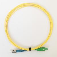 China Fiber optical patch cord ST/UPC - SC/APC simplex 2.0mm single mode G657A1 LSZH cable for sale