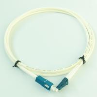 China Fiber optical patch cord SC/UPC - LC/UPC simplex 4.0mm single mode G657A1 LSZH cable for sale
