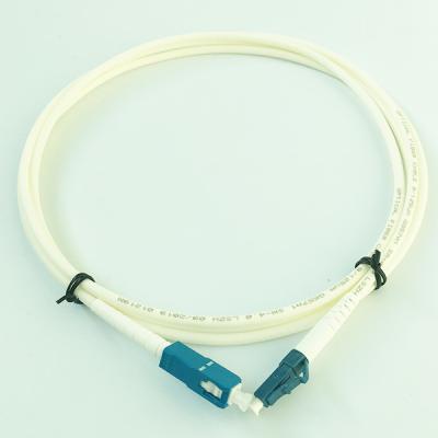 China Fiber optical patch cord SC/UPC - LC/UPC simplex 4.0mm single mode G657A1 LSZH cable for sale