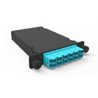 China Data Center Rack 1u Fiber Enclosure , High Density MPO LC 96 Ports Fiber Optic Wall Box for sale