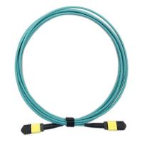China B Type Polarity MPO Patch Cable Multi Mode LSZH Material 3m Length Aqua Color for sale