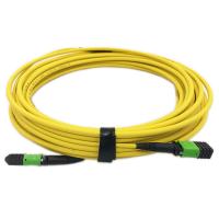 China 12F MPO-MPO Fiber Optic Trunk Cable 4.5mm G657a1 LSZH Dual Jacket Data Center for sale