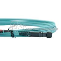 China MTRJ To Sc Optical Fiber Patch Cord Multi Mode 50/125 Aqua 2.0mm UPC Polishing for sale