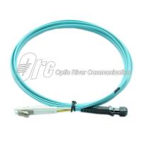 China Multi Mode Fiber Optic Patch Cable Duplex 50/125 Om3 Zipcord 2.0mm 3m LSZH Jacket for sale
