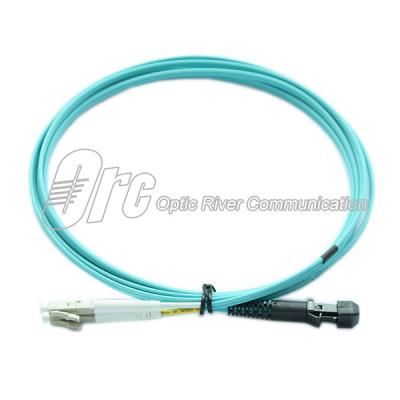 China Multi Mode Fiber Optic Patch Cable Duplex 50/125 Om3 Zipcord 2.0mm 3m LSZH Jacket for sale