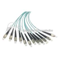 China Om3 MPO TO 12 * FC 2M Mpo Fanout Patch Cable UPC for sale