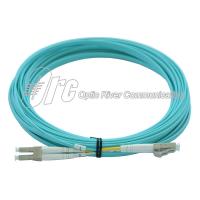 China Aqua 2.0mm OM3 LC UPC Fiber Optic Patch Cord 850nm for sale
