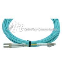 China Aqua 2.0mm OM3 LC UPC Fiber Optic Patch Cord 850nm for sale