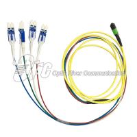 China 8 Cores MPO To LC Uniboot Optic Patch Cord G657A1 for sale