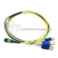 China 8 Cores MPO To LC Uniboot Optic Patch Cord G657A1 for sale