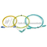 China OM3 OM5 2.0mm LC LC Optical Patch Cord Duplex Uniboot for sale