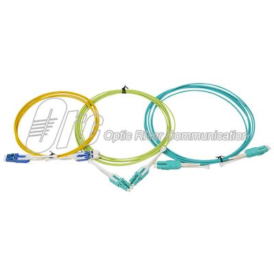 China OM3 OM5 2.0mm LC LC Optical Patch Cord Duplex Uniboot for sale