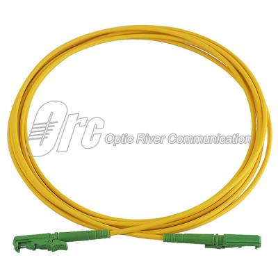 China APC Polishing 2.0mm OFNR E2000 APC Fiber Patch Cord for sale