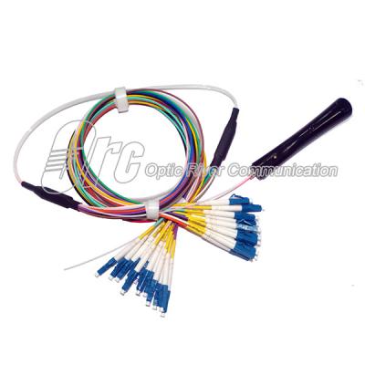 China 12 Cores LSZH Traceable Fiber Patch Cord LC/UPC To LC/UPC for sale