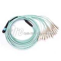 China MPO To SC 12 Cores 850nm OFNR Optical Fiber Patch Cord for sale