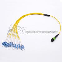 China MPO To LC Male LSZH G657A Fiber Optic Patch Cord 12 Cores for sale
