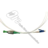 China Simplex 900um Fiber Optical Patch Cord G652D FC-LC With White OFNR Jacket for sale