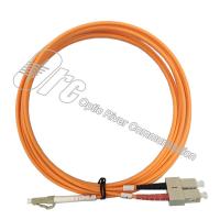China Multimode 50/125 Fiber Optic Patch Cord LC/UPC-SC/UPC 3mm Diameter for sale