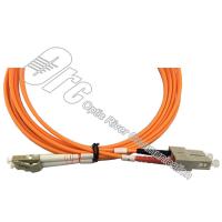 China Multimode 50/125 Fiber Optic Patch Cord LC/UPC-SC/UPC 3mm Diameter for sale
