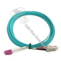 China Datacom 10G OM3 Optical Fiber Assembly LCD - SCD LSZH Aqua Color for sale