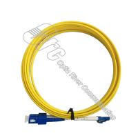 China LC - SC Multimode Fiber Optic Patch Cord 2.0mm Duplex Yellow for sale