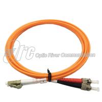 China Multimode Orange OM2 Fiber Optic Patch Cord LC To FC Duplex for sale