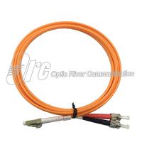 China Multimode Orange OM2 Fiber Optic Patch Cord LC To FC Duplex for sale