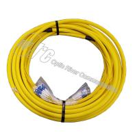 China Yellow 24 Strand Pre Terminated Multimode Fiber Optic Cable for sale