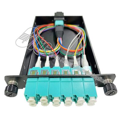 China Metal 12F 8F MPO MTP To LC Cassette For Data Center Enclosure for sale