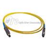 China SMF MU to MU 2.0mm Fiber Optic Patch Cord Yellow OFNR Jacket for sale