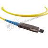 China SMF MU to MU UPC Fiber Cable Patch Cord OFNR Yellow Jacket for sale
