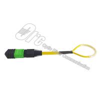 China Single Mode G657A2 MTP MPO Patch Cable Green Black Housing Color for sale