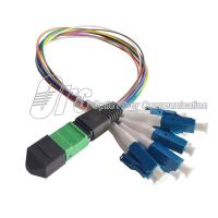 China 0.9mm MPO To LC breakout Cable G657A2 12 Fiber Harness Cable for sale