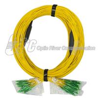 China 24 Cores 5.0mm Pre Terminated Multi Fiber Cables Yellow Sheath for sale