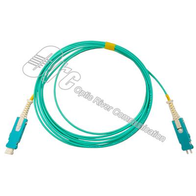 China Duplex Connector OM3 Fiber Optic Patch Cord For 400G Transceiver for sale