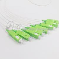 China G657A1 1x8 Fiber Optic PLC Splitter With Green SC Connectors for sale