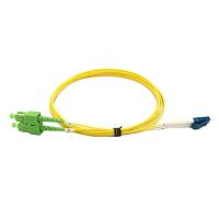 China G657A1 yellow fiber patch cable With High Density Connectors for sale