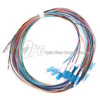 China 12 Strand Fiber Optical Pigtail 900um LSZH LC / UPC Single Mode for sale