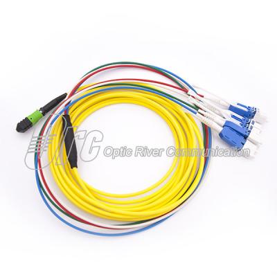 China SM 3.0MM MTP LC Optical Fiber Patch Cord MT Plastic Ferrule With Pull Tab for sale