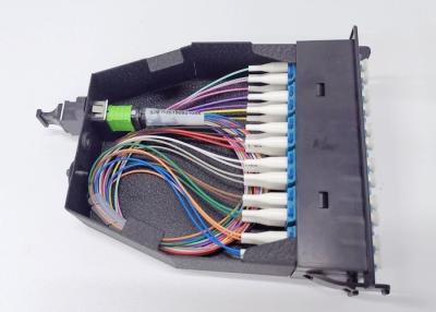 China 24F Aluminum Data Center Enclosures MPO Male To LC Simplex Cassette Space Saving for sale